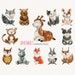 Animals Clip Art Watercolor Animal Bundle Wild Animals Pets - Etsy