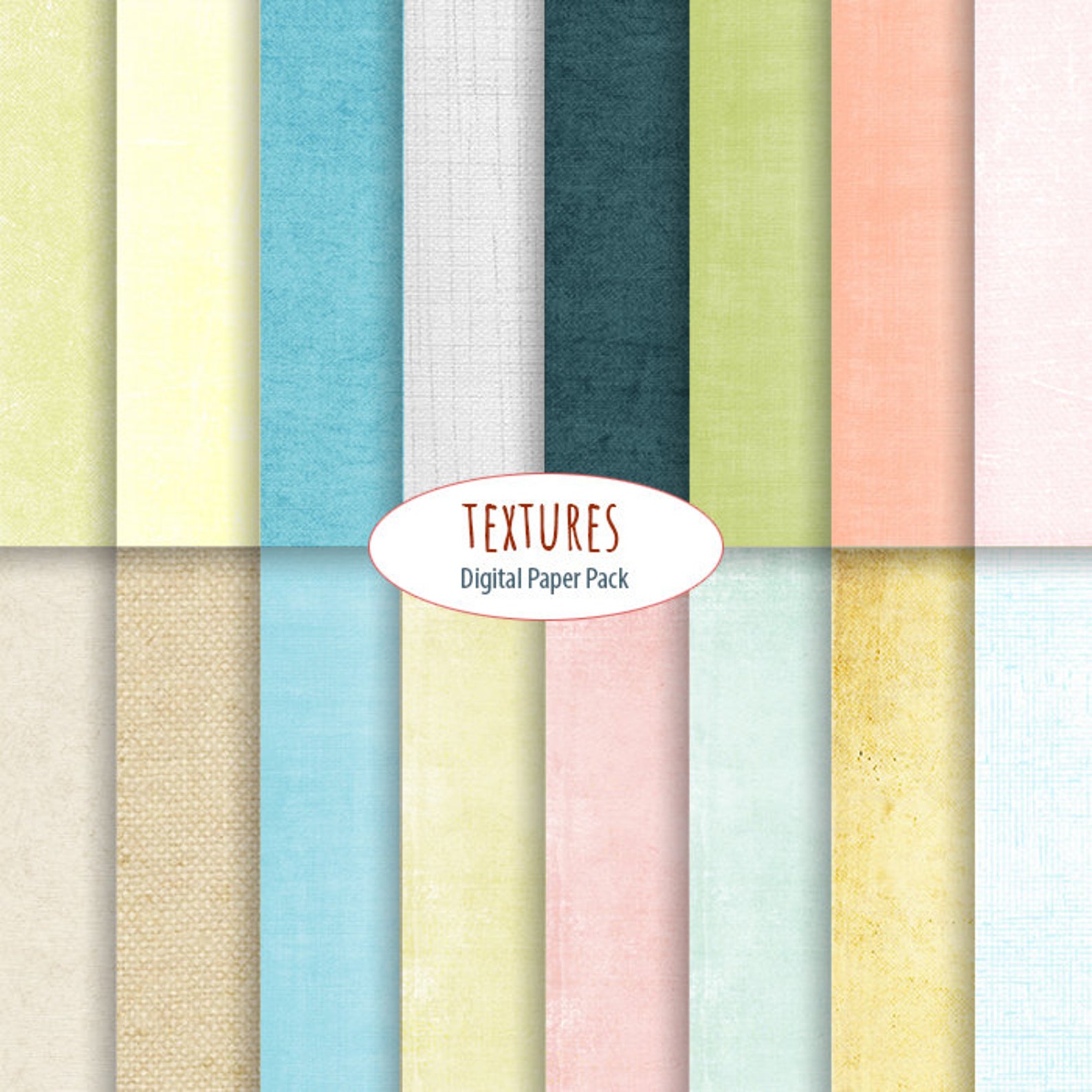 Pastel Textures Digital Paper Scrapbook Digital Canvas Texture - Etsy