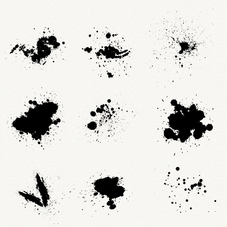 Splash Clipart Color Splash Clip Art Brush Clipart Commercial Use OK ...
