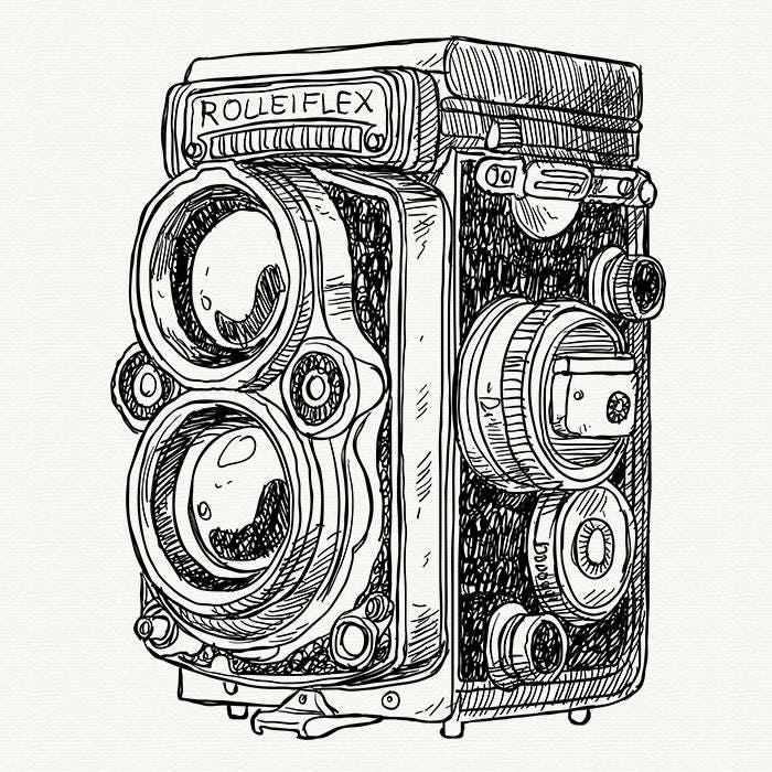 Hand Draw Camera ClipartVintage Photo Camera Clipart instant | Etsy