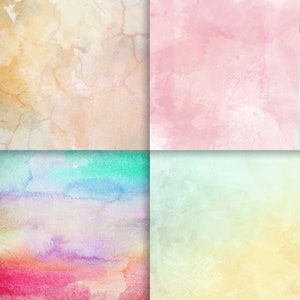 Watercolor Digital Paper Watercolor Backgrounds Textured Digital Paper ...