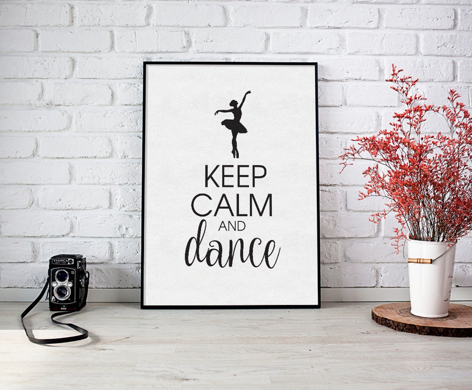 Keep Calm Digital Poster Printable Dancer Vector File Ballet - Etsy