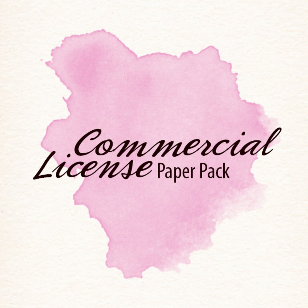 Commercial License for Paper Pack - Etsy
