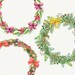 Christmas Wreath Clipart Watercolor Wreath Christmas Clip Art Floral ...