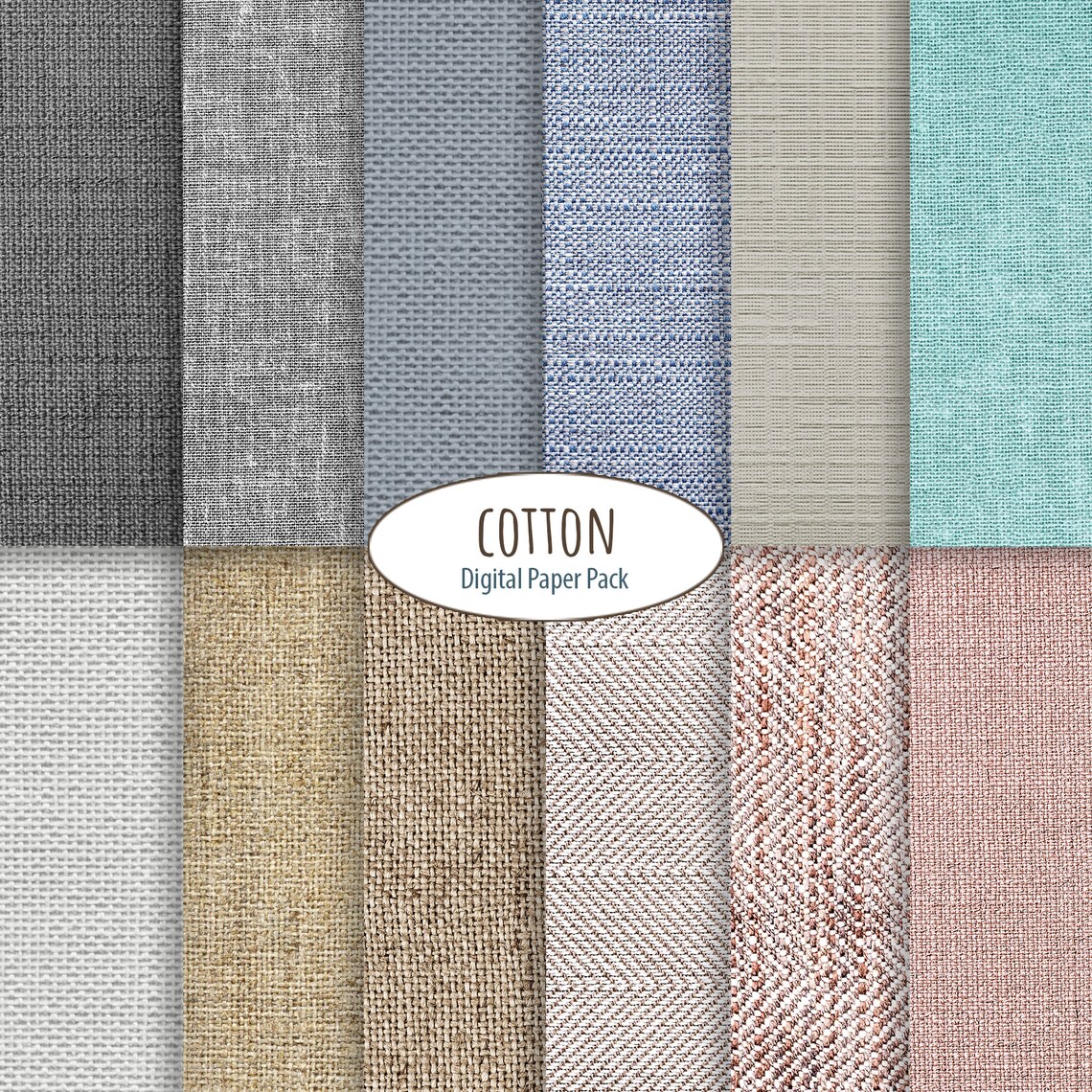 Cotton Texture Fabric Digital Paper Textile Backgrounds Cloth - Etsy