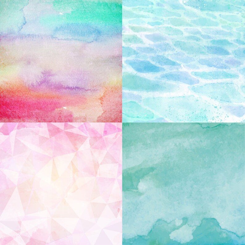 Watercolor Digital Paper Watercolor Backgrounds Textured - Etsy