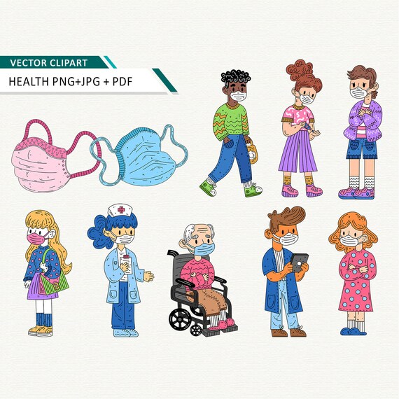 Virus Clipart Medical Clip Art Bacteria Clipart Commercial Use - Etsy