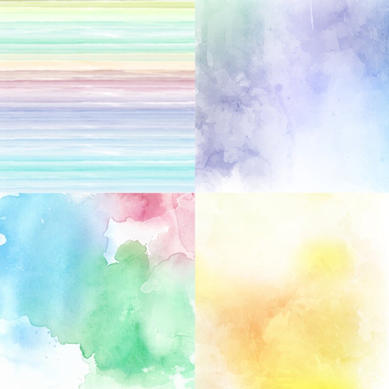 Watercolor Digital Paper Watercolor Backgrounds Textured - Etsy