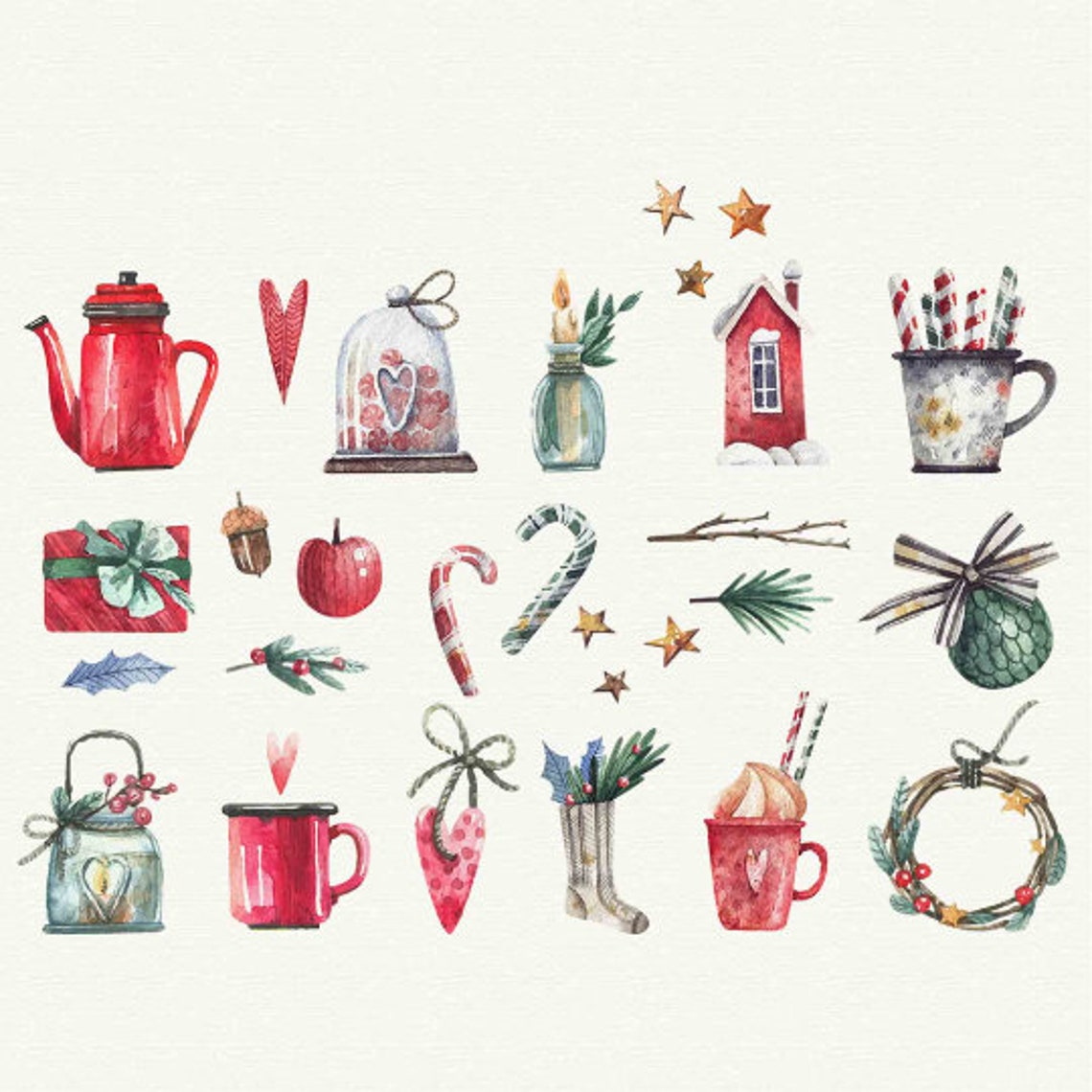 Christmas Clipart Bundles Instant Download Winter Clipart Snow - Etsy