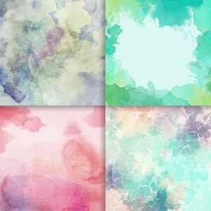 Watercolor Digital Paper Watercolor Backgrounds Textured Digital Paper ...