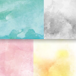 Watercolor Digital Paper Watercolor Backgrounds Pastel Colors,textured ...
