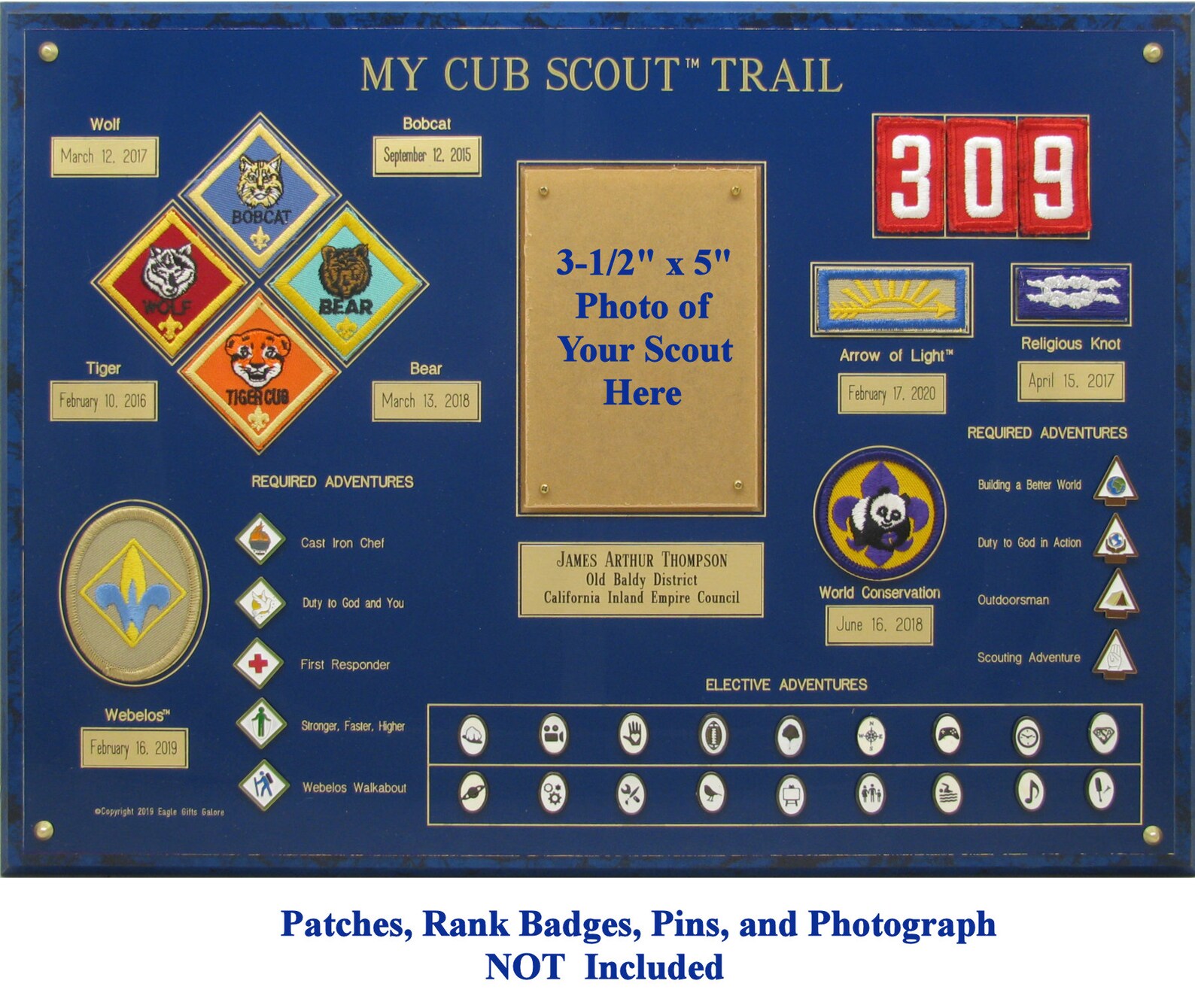 Cub Scout Trail Plaque OVERSTOCK SALE Low Price Scout | Etsy