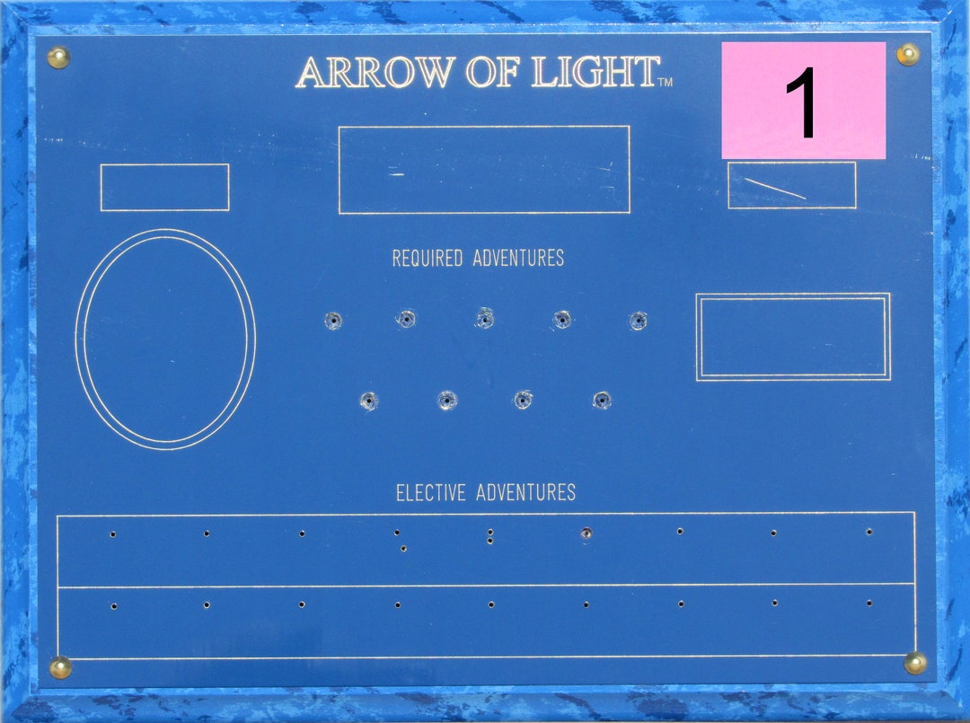 Standard Arrow of Light Plaque CLEARANCE Plq. 1 Webelos/aol Patch ...