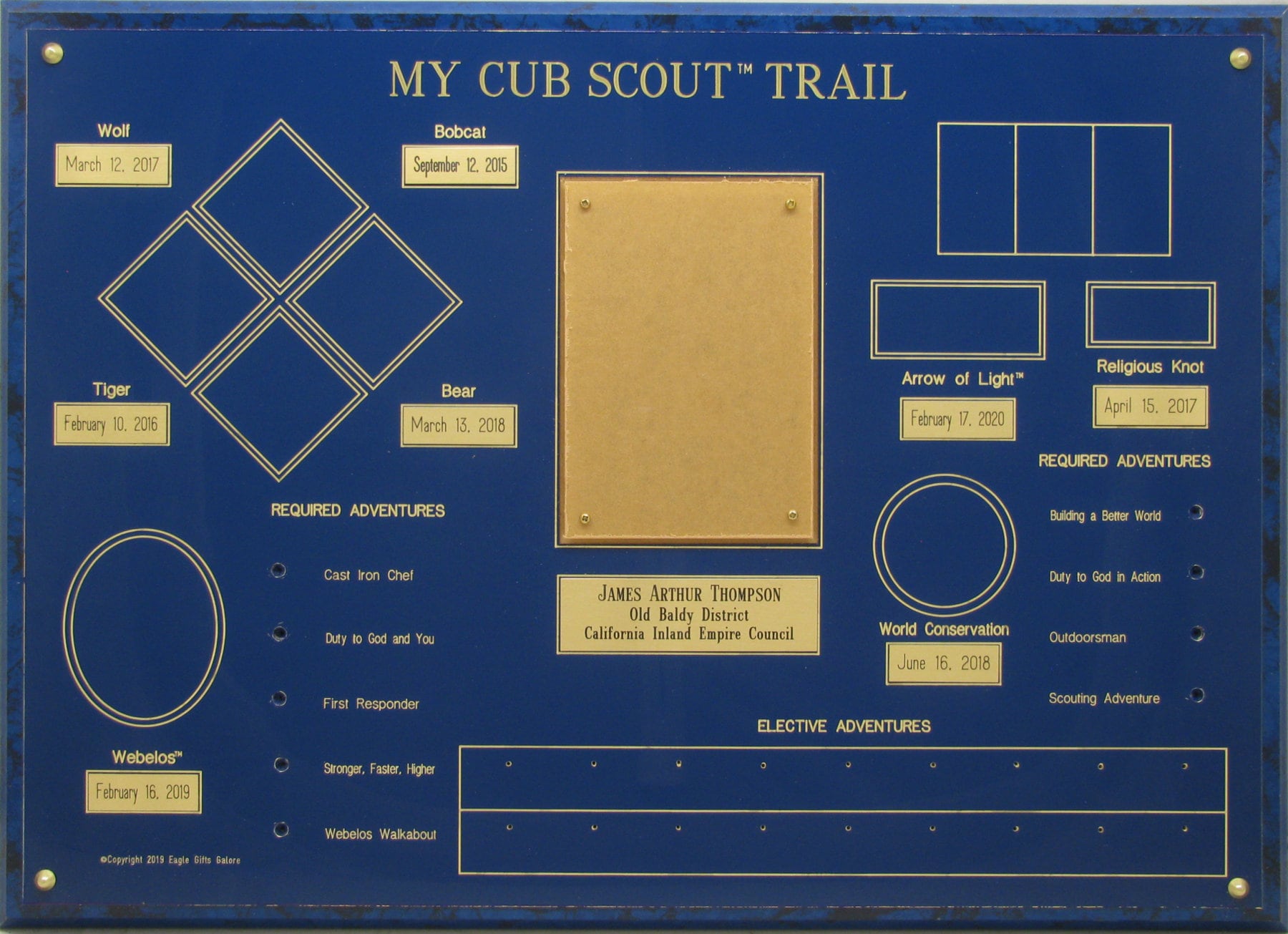 Cub Scout Trail Plaque OVERSTOCK SALE Low Price Scout | Etsy
