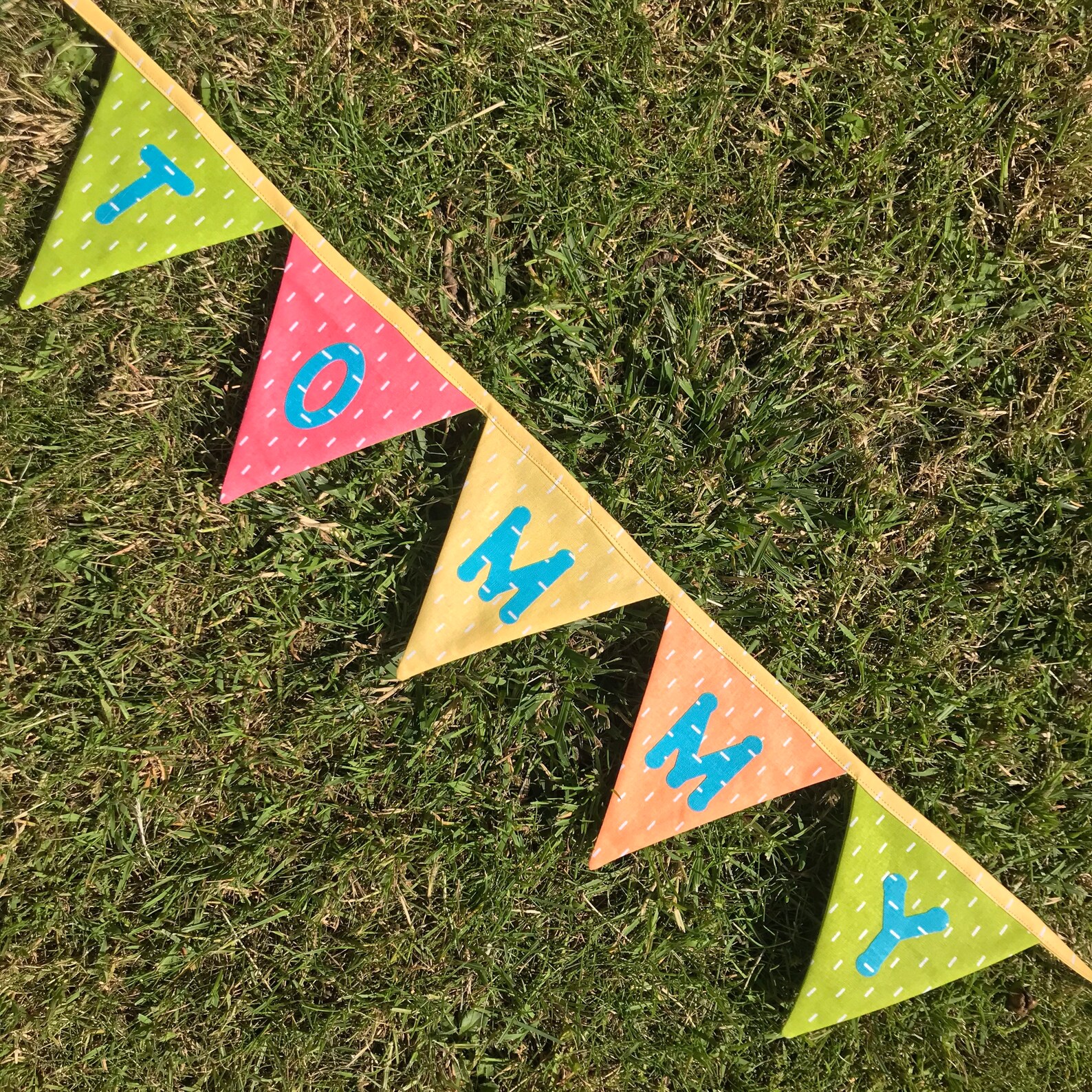 Pastel Personalised Letter Bunting 1.80 per Flag, Party Bunting, Custom ...
