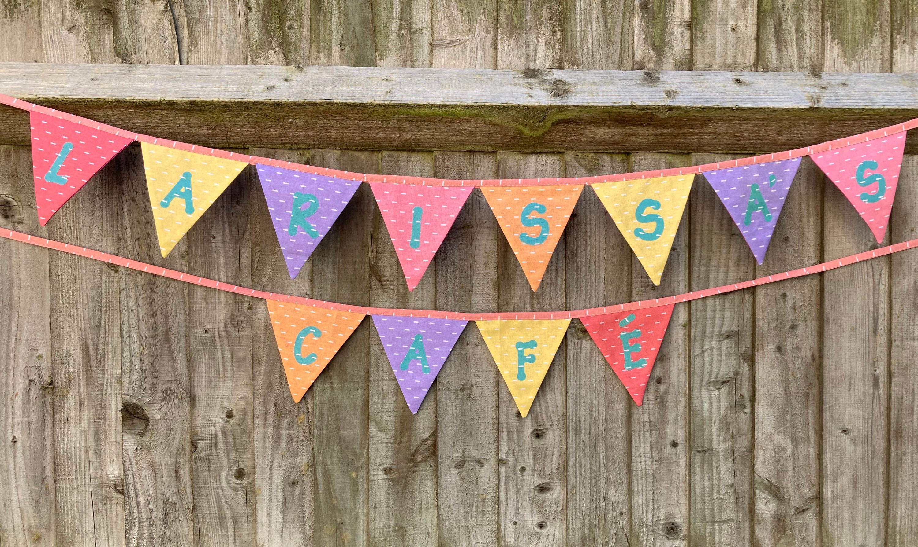 Pastel Personalised Letter Bunting 1.80 per Flag, Party Bunting, Custom ...