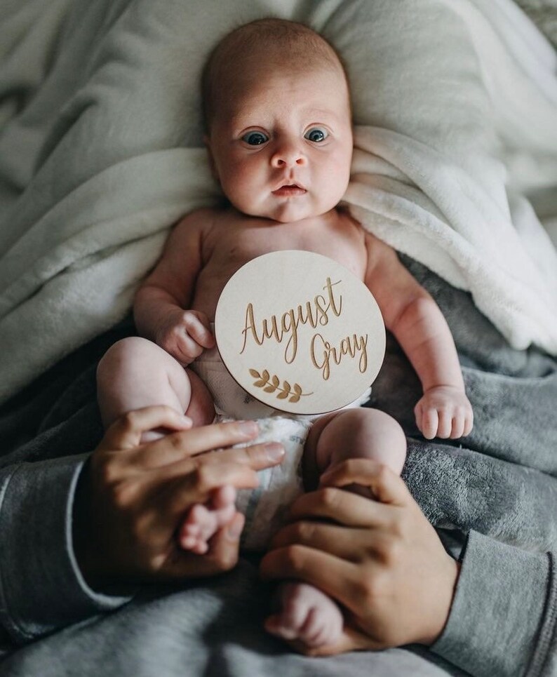 Newborn Name Sign Baby Name Sign Newborn Photo Prop Birth - Etsy