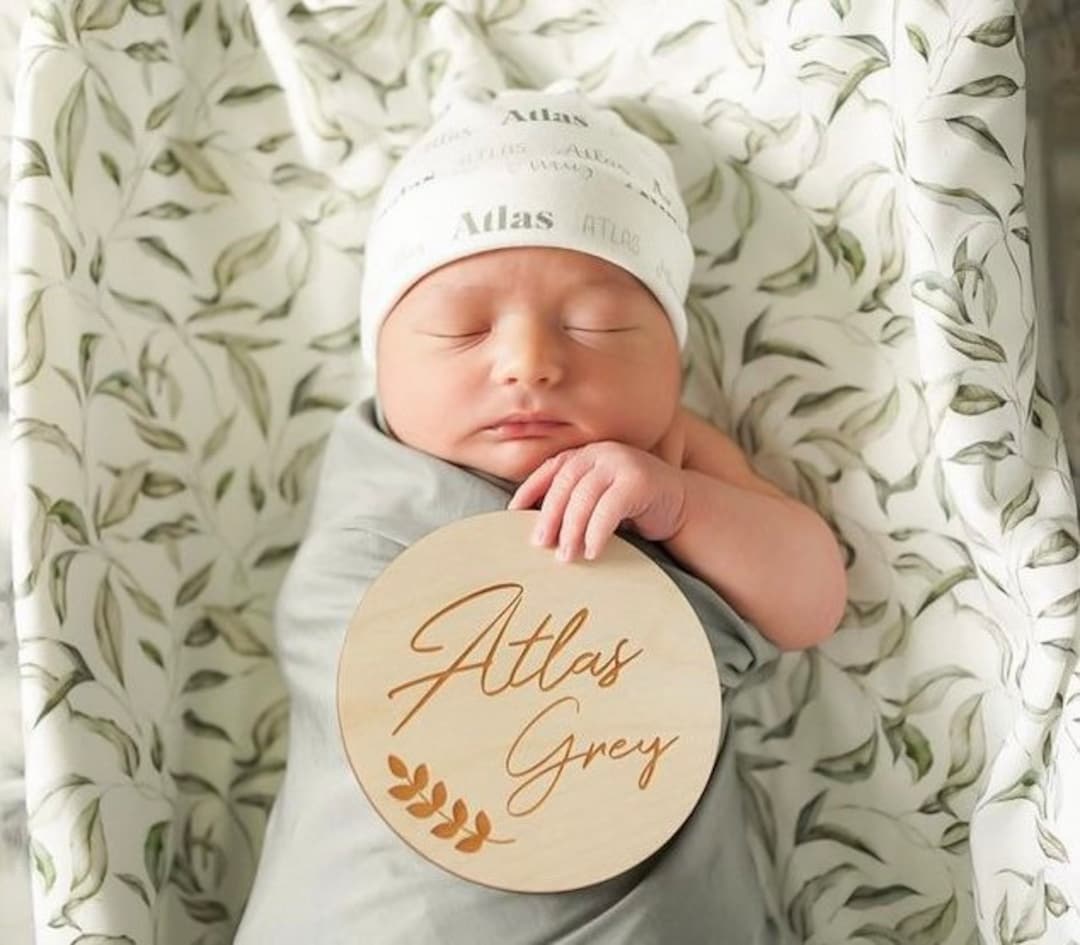 Newborn Name Sign, Baby Name Sign, Newborn Photo Prop, Birth ...