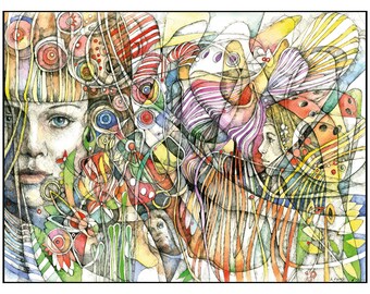 Mystery Drawing Painting - Etsy