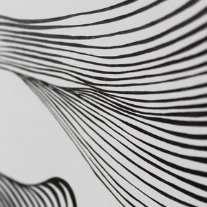 Lines Phenomenon XIX, Original, Handmade Art, Pen Drawing, Drawing With ...