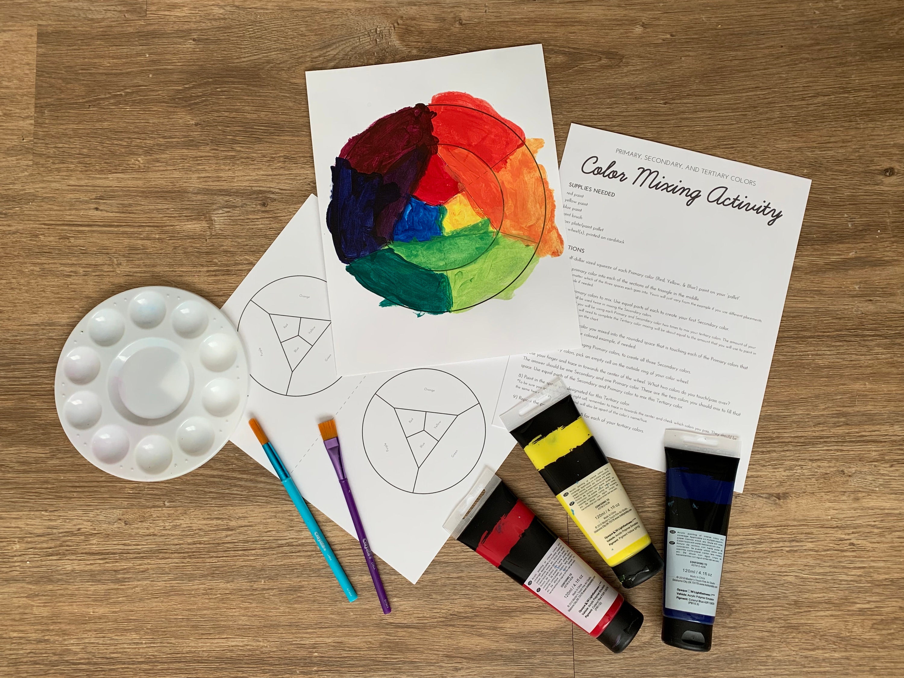 Color Theory Unit Learning and Activity Pack Elementary Preschool ...