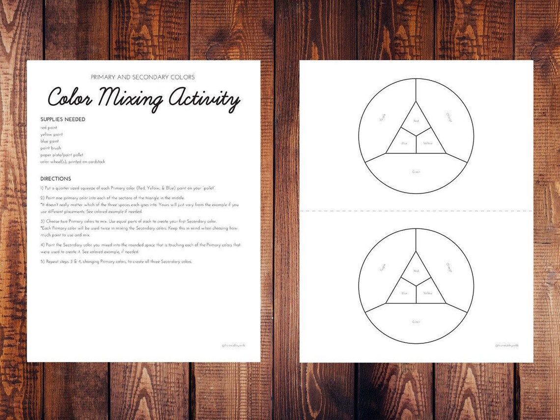 Color Theory Unit Learning and Activity Pack Elementary Preschool ...