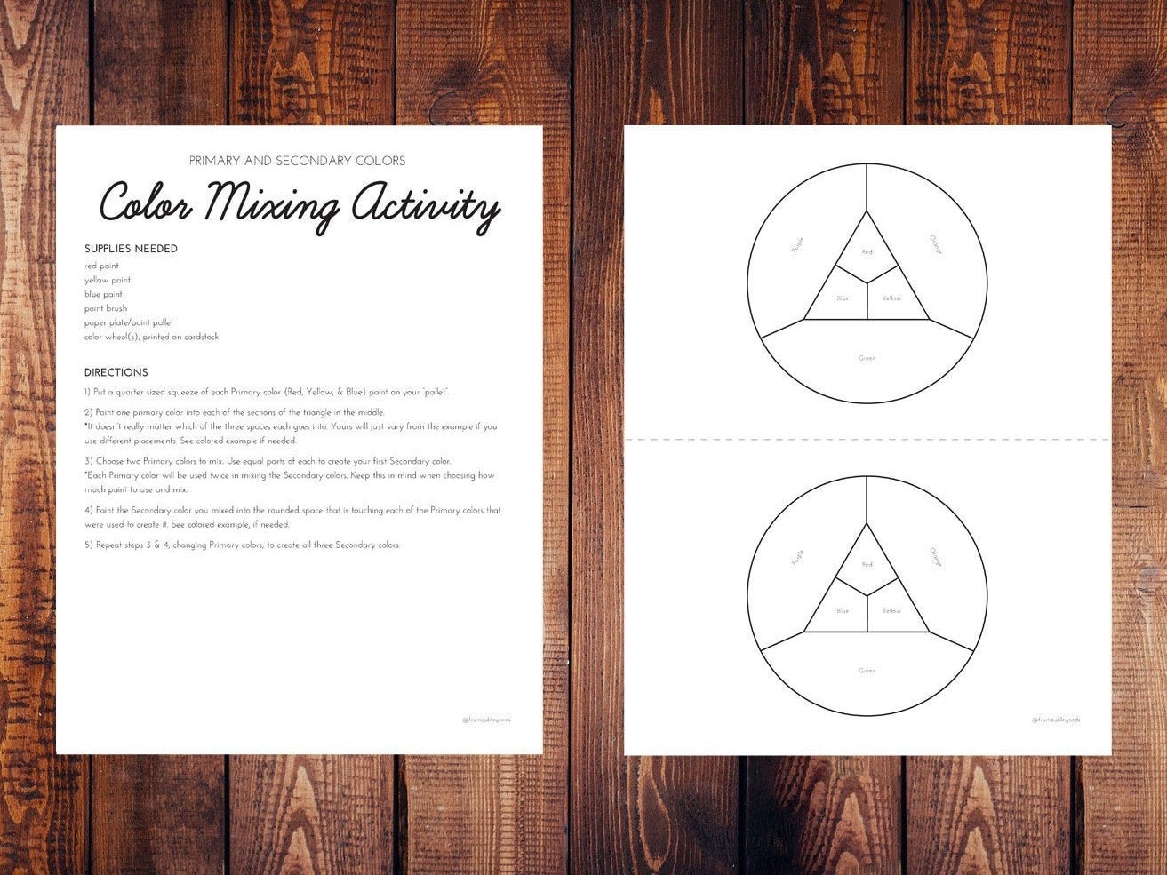 Color Theory Unit Learning and Activity Pack Elementary Preschool ...