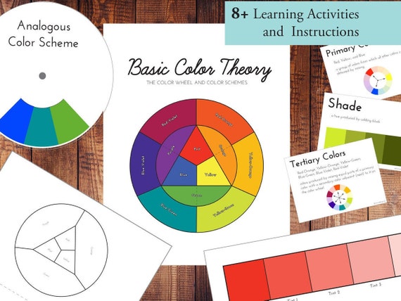 Color Theory Unit Learning and Activity Pack Elementary | Etsy