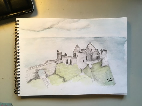 Dunluce Castle Original Drawing - Etsy