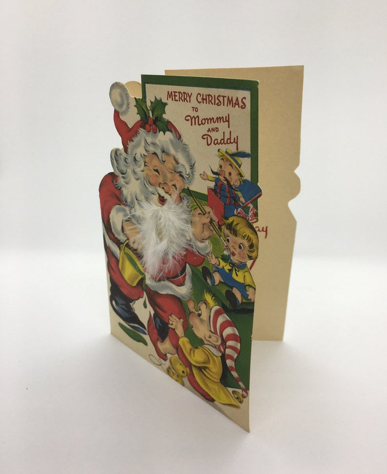 Original Vintage Paramount Christmas Card - Merry Christmas Mommy and ...