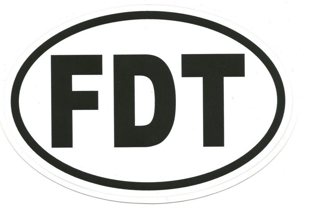 FDT 4 X 6 Oval Car Window Sticker - Etsy