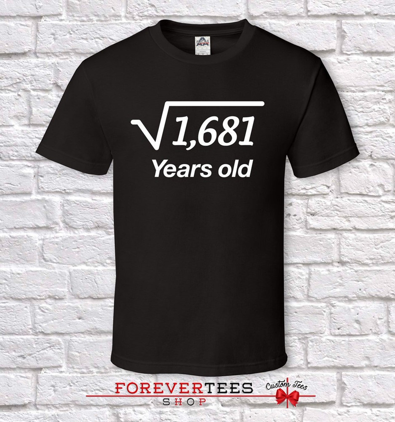 41 Years Old Square Root 41st Birthday Gifts for Men 41st | Etsy