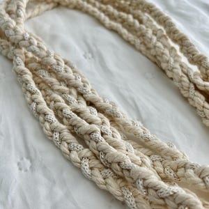 Custom off White and Gold Rope Hand Braided Hat Band for Beach/pool ...
