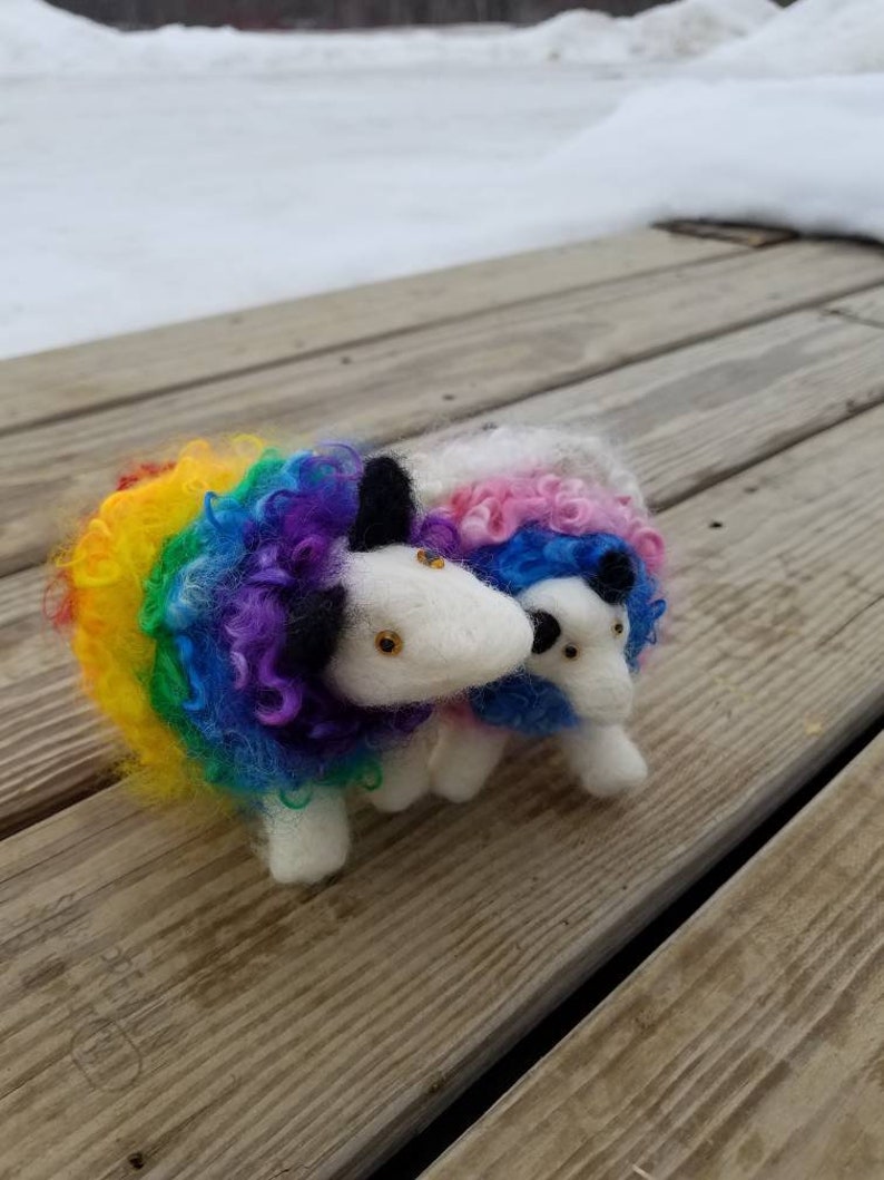 Rainbow Sheep Pride Flag Sheep Needle Felting Kit - Etsy