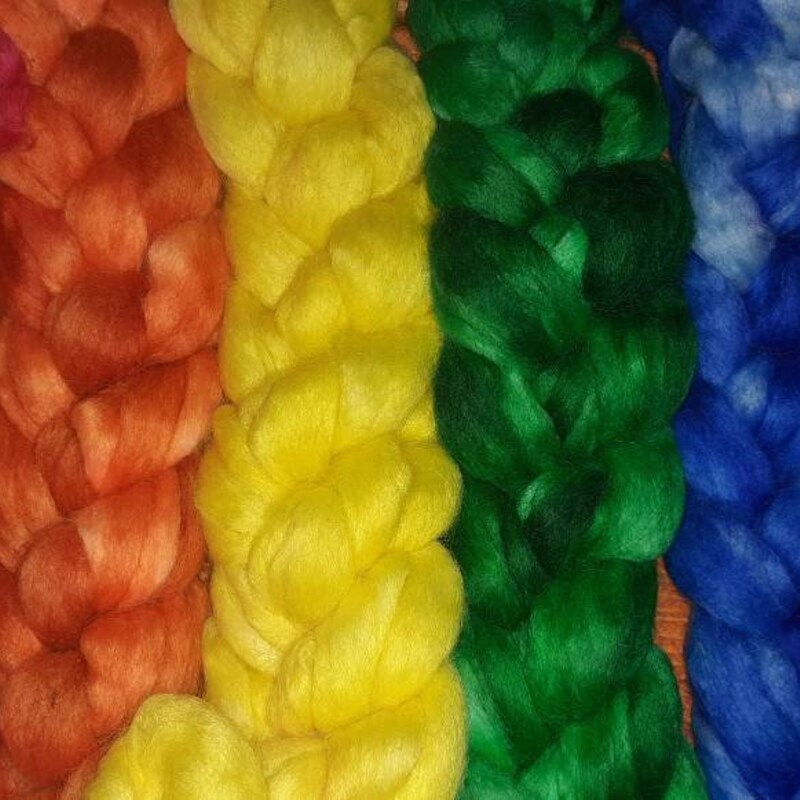Hand Dyed Roving - Etsy
