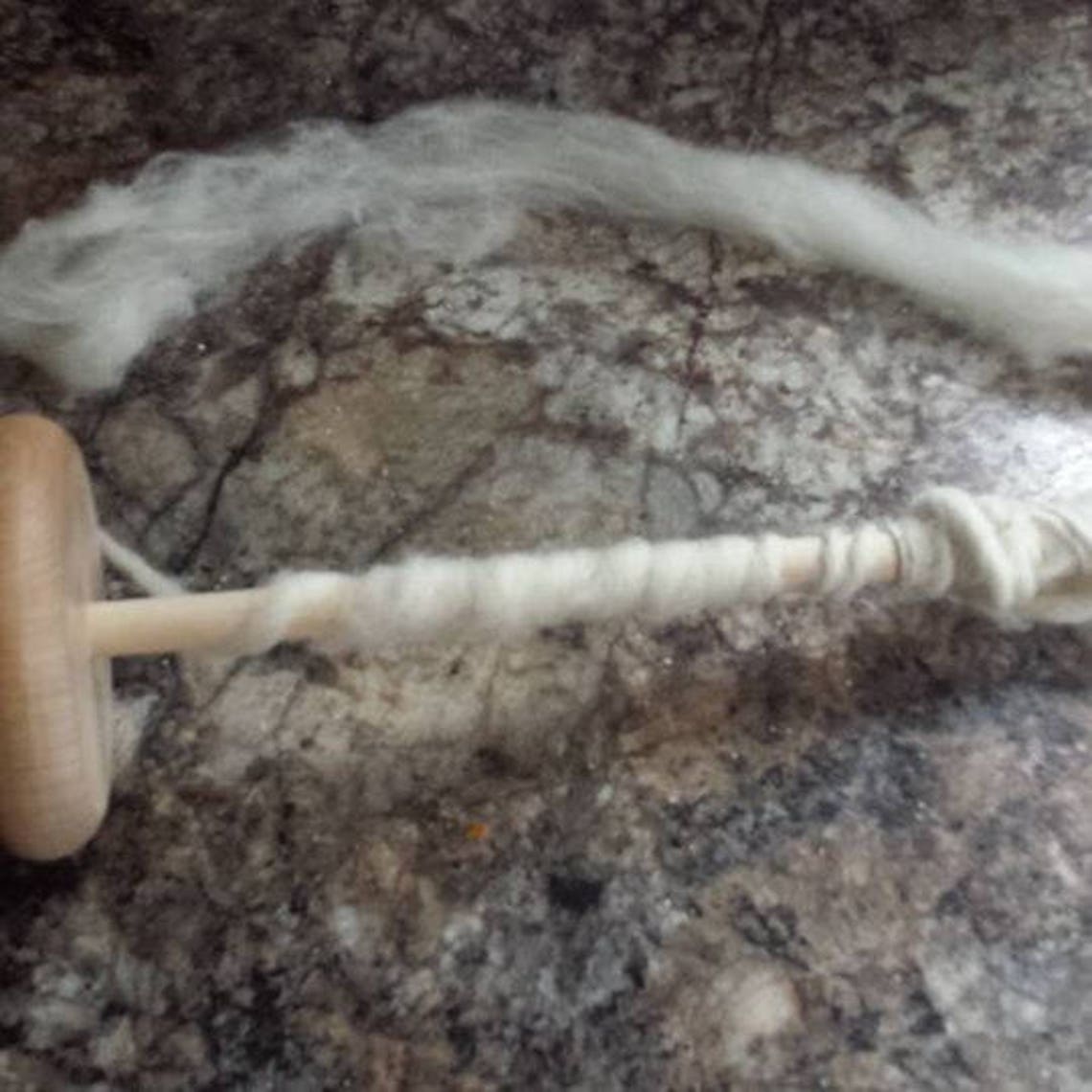 Drop Spindle complete Deluxe Kit drop spindle undyed top | Etsy