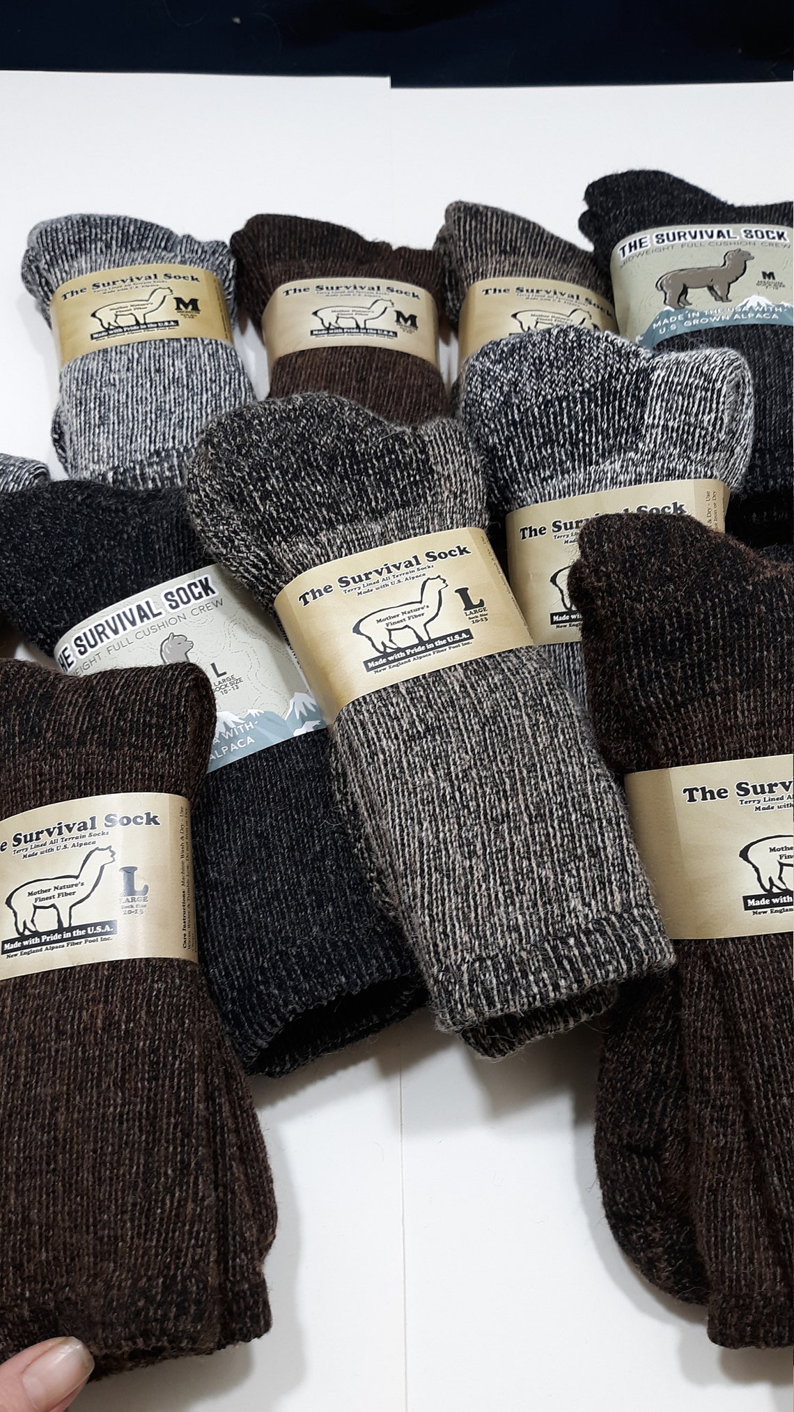 Alpaca survival sock. winter alpaca sock alpaca sock | Etsy