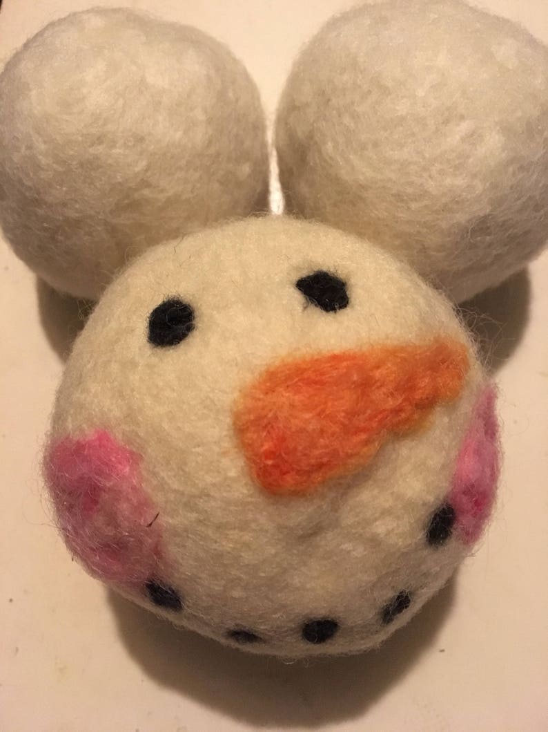Fancy Snowman Gift Set Wool Dryer Ballsset of 3 - Etsy