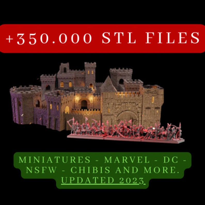 Stl Pack Stl Files 3d Printing Mega Pack Miniatures Anime Etsy Ireland