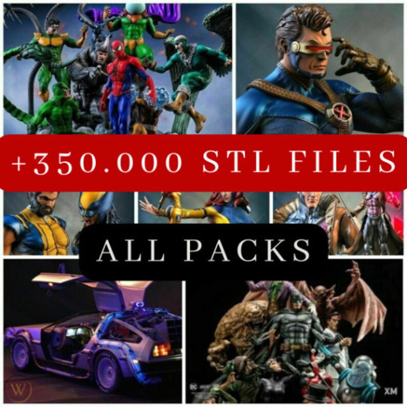 Stl Pack Stl Files 3d Printing Mega Pack Miniatures Anime Etsy Ireland