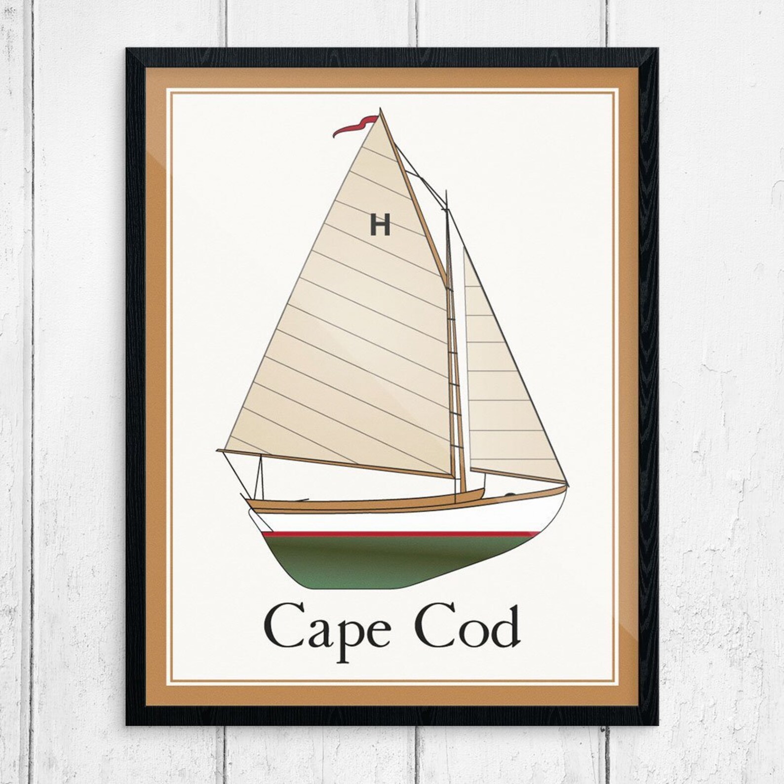 Cape Cod Herreshoff Print - Etsy