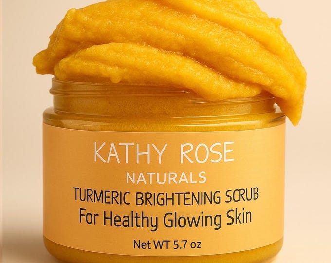 Turmeric Brightening Sugar Scrub, Dry Skin Exfoliating Scrub for Inner Thighs and Underarms ...