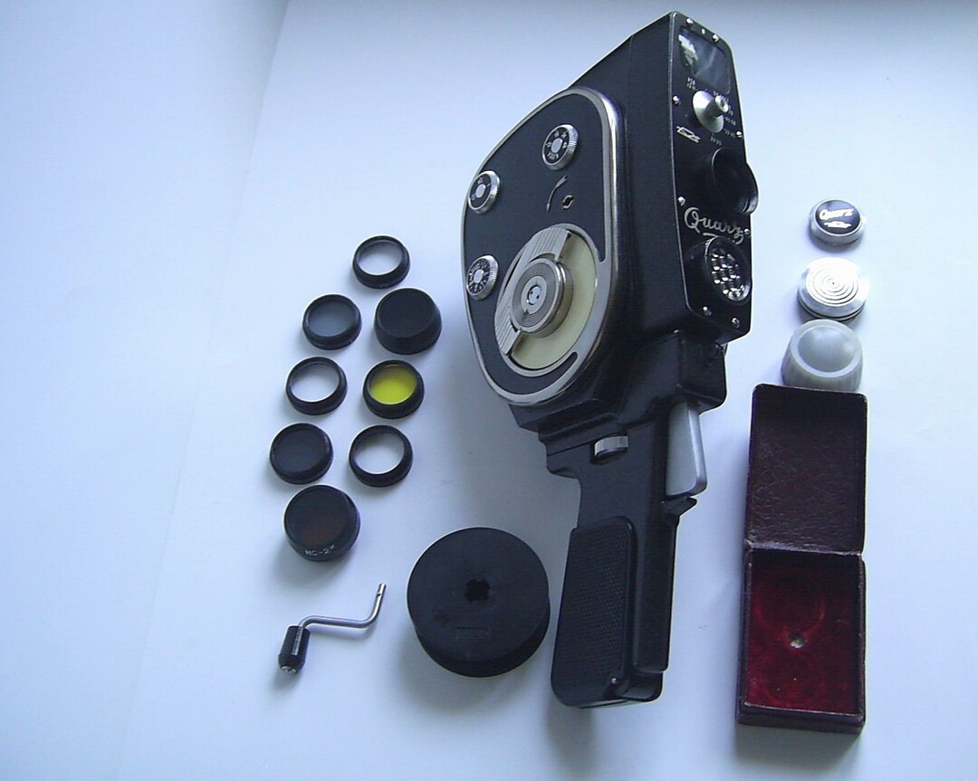 Vintage Movie Camera. USSR. Produced From 1961 to 1968. Filming Camera ...