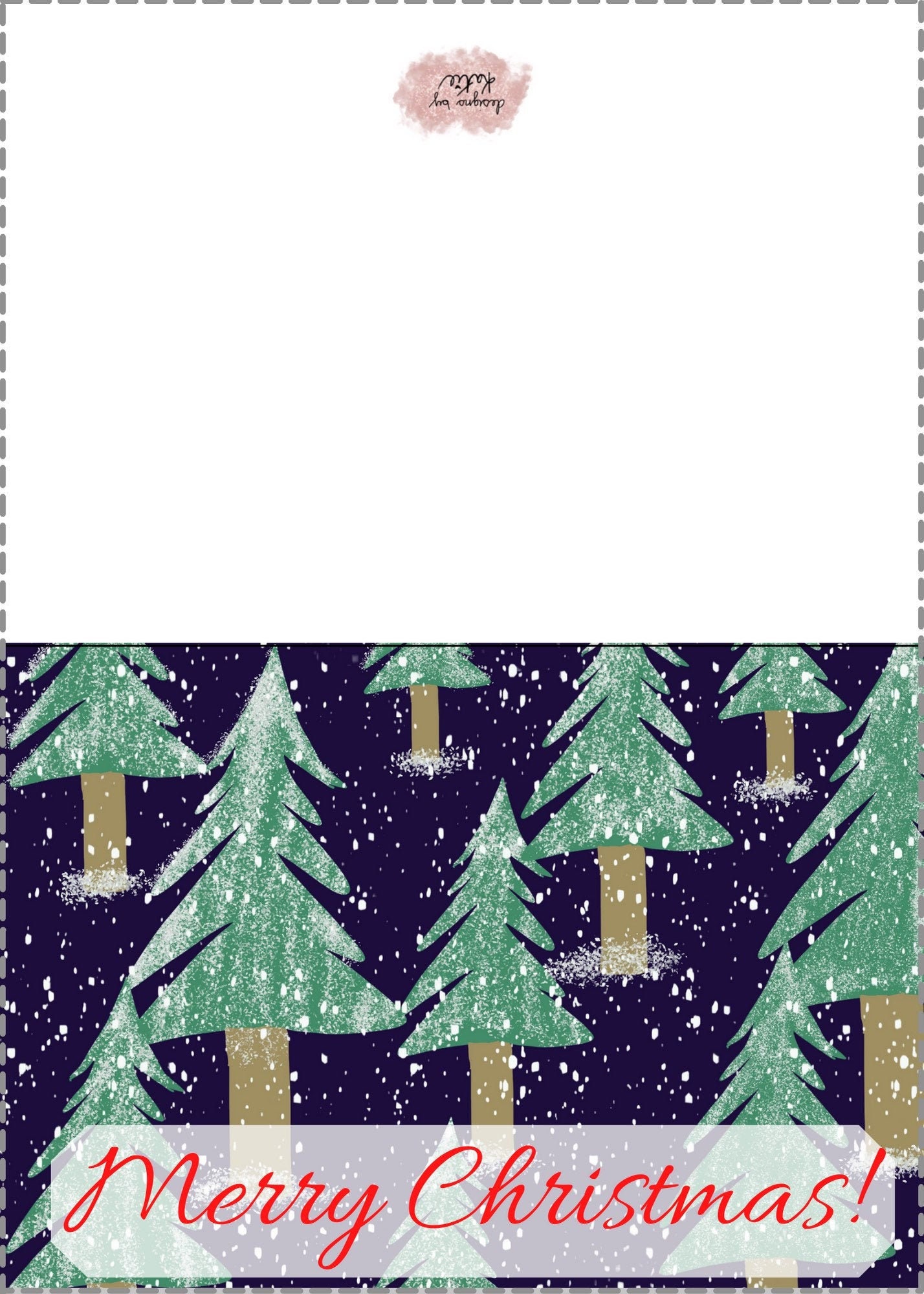 Art & Collectibles Color Photography Happy Holidays Pine Trees & Snow ...