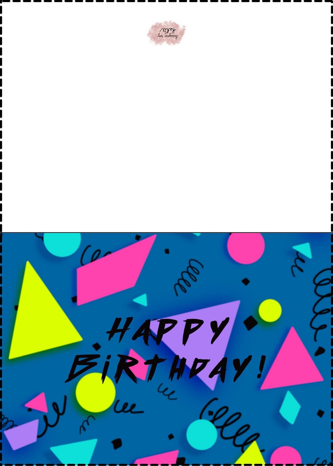 90s Themed Birthday Card 5x7 - Etsy