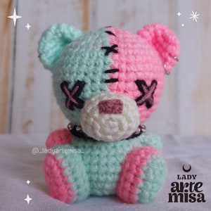 AMIGURUMI PATTERN, 3in1 Duo Color Animals, Bear Cat Bunny Crochet ...