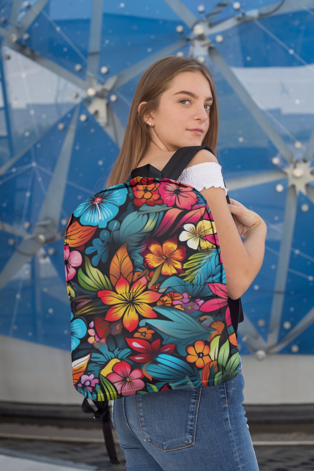 Tropical Backpack, Unisex Backpack, Backpack, Kids Backpack, School ...