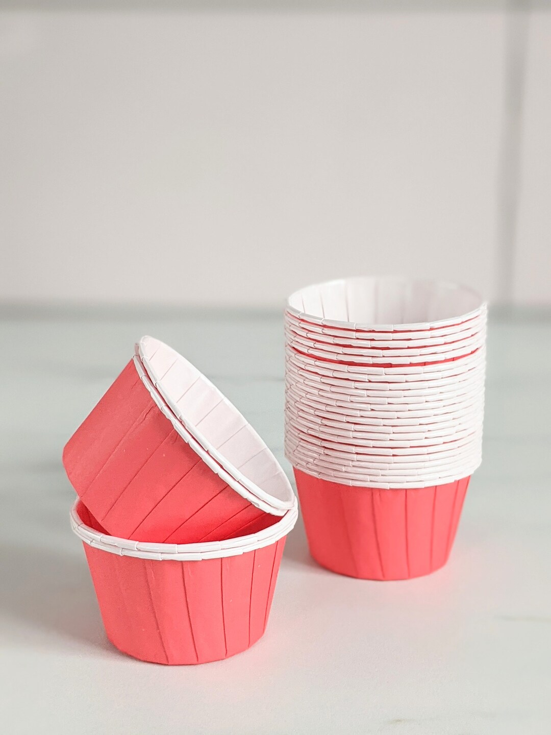 High Quality Pleated Red Baking Cups Cupcake Cases Muffin Cups - Etsy ...