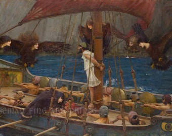 John William Waterhouse: Ulysses and the Sirens. Fine Art Print/poster ...