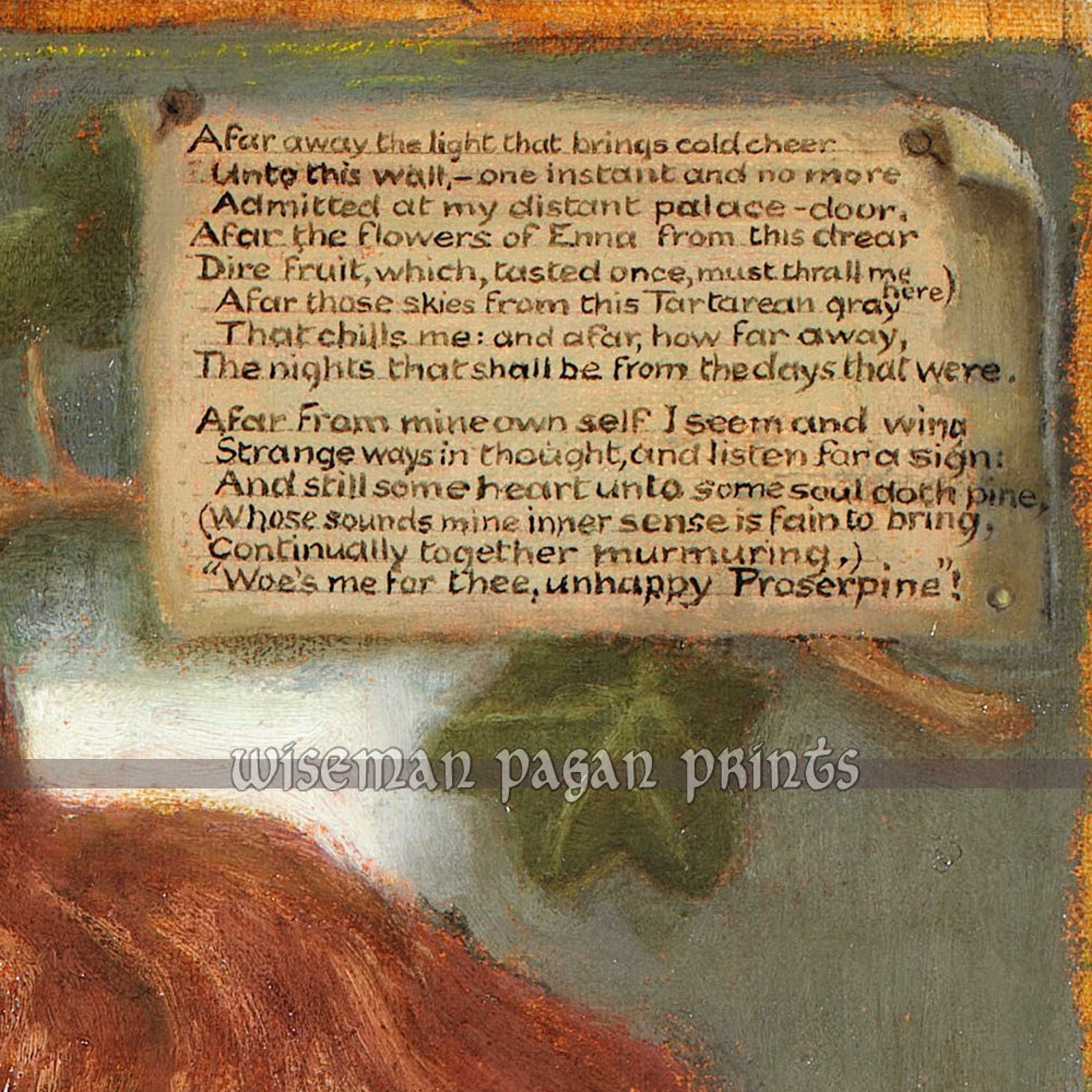 Dante Gabriel Rossetti: Proserpine Pre-raphaelites Pagan & - Etsy